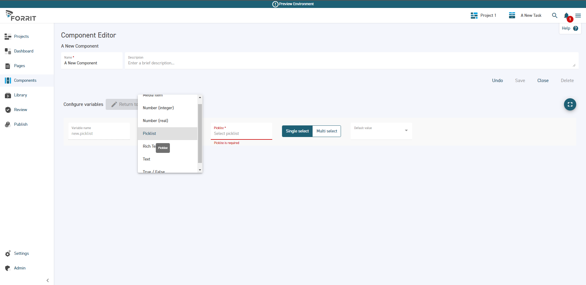 Setting Up A Picklist Within A Component V3 1